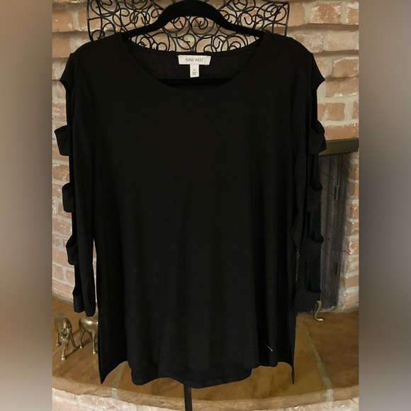 Nine West | Tops | Nine West Cut Out Ladder Long Sleeve Tunic | Poshmark